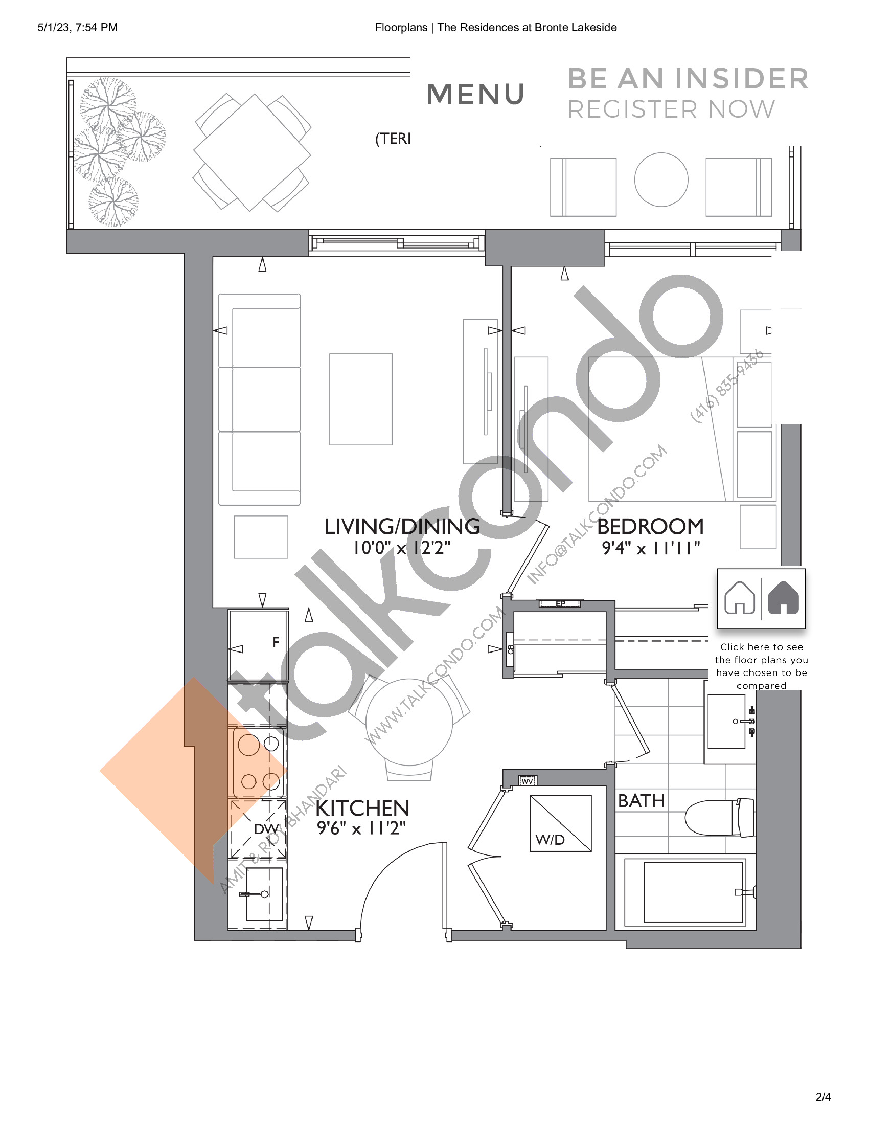 The Residences at Bronte Lakeside Condos | Floor Plans, Prices, Availability - TalkCondo