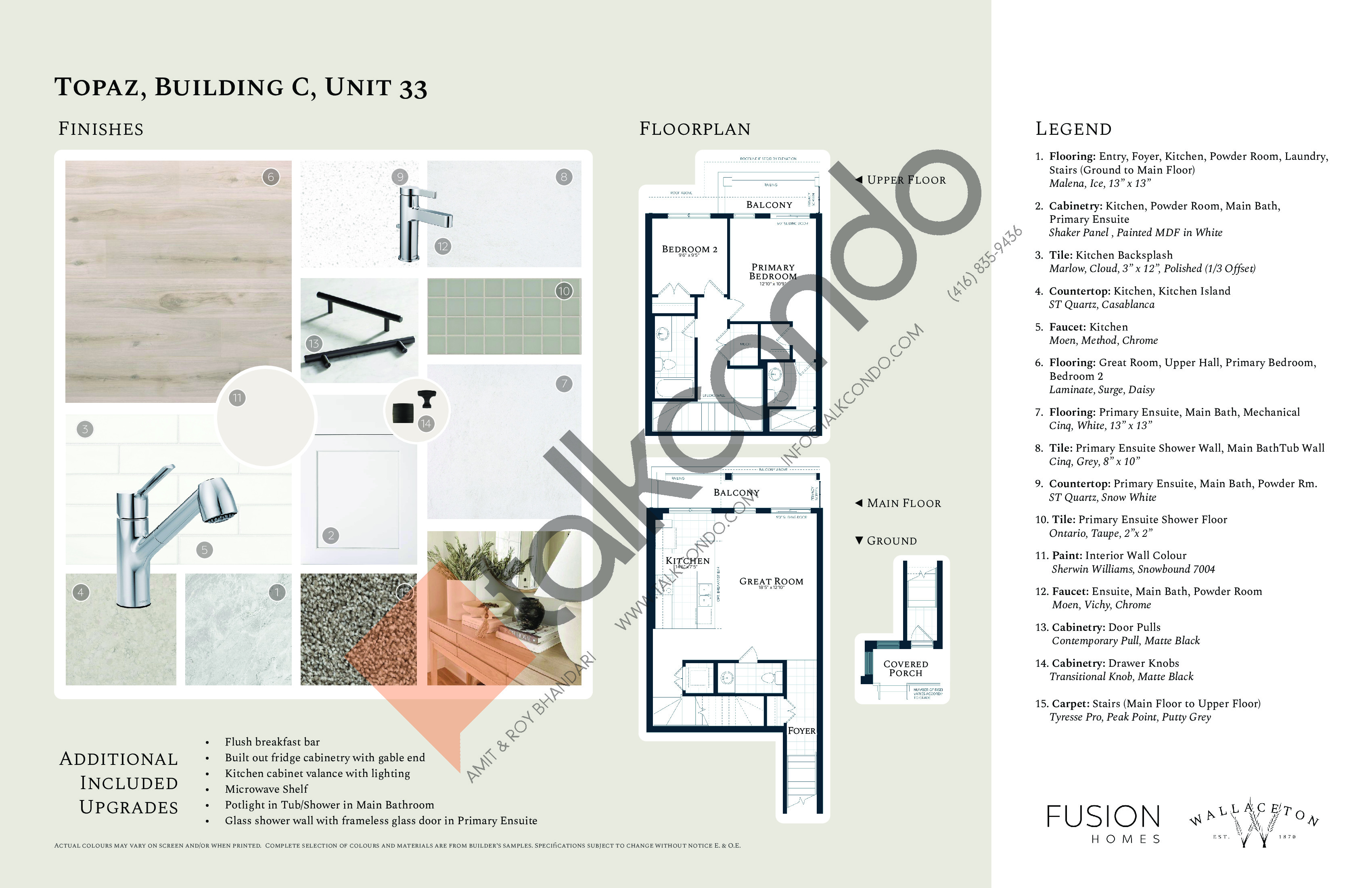 Wallaceton by Fusion Homes Phase 3 | Opal (Building A, Unit 1) | 1135 ...