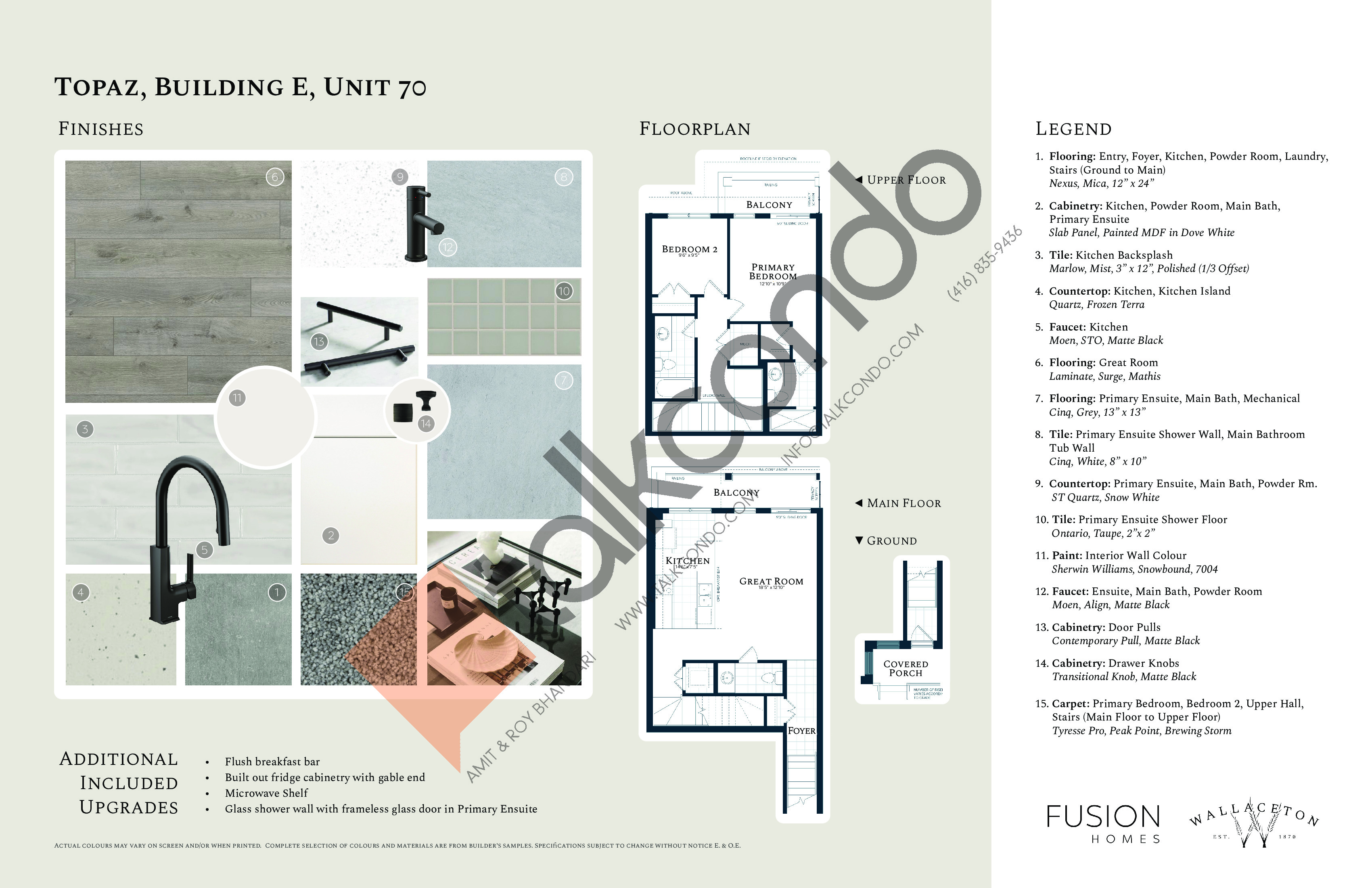 Wallaceton by Fusion Homes Phase 3 | Topaz (Building C, Unit 28) | 1225 ...