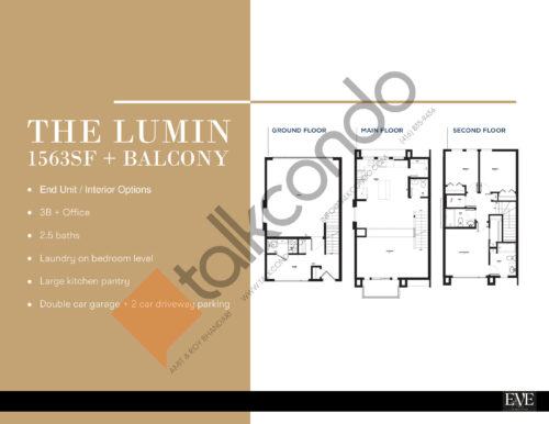 Eve at Erin Ridge Towns | Floor Plans, Prices, Availability - TalkCondo